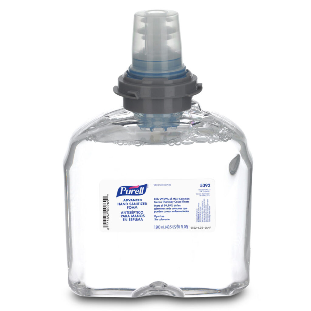GOJO Purell Advanced Hand Sanitizer Foam - Refill for PURELL TFX™ 1200 ...